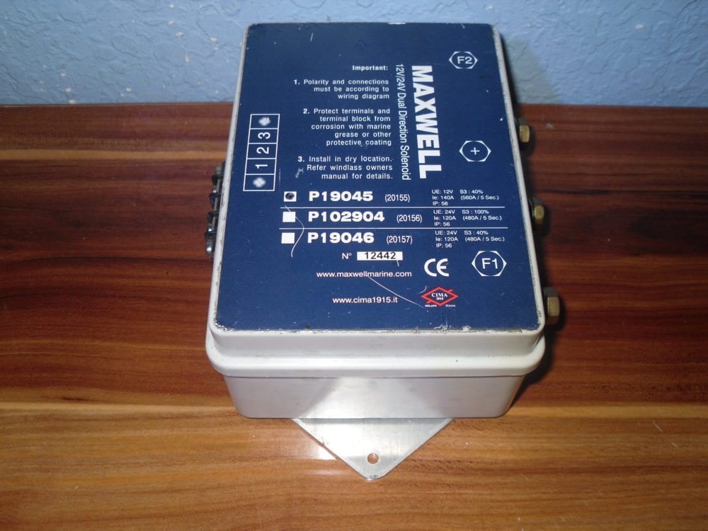 Maxwell P19045 Dual Direction Windlass Solenoid - Max Marine Electronics