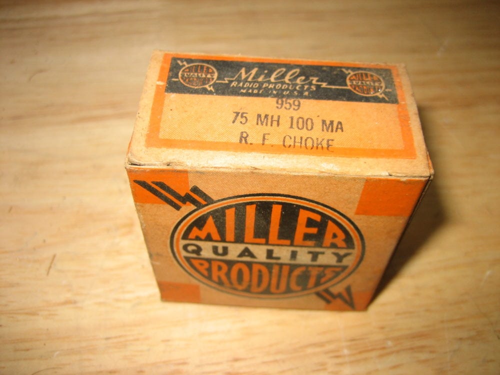 Miller 959 Radio Coils RF Choke 75 MH 100 MA - Max Marine Electronics