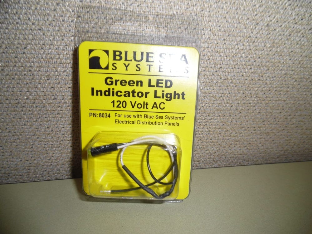 Blue Sea Systems 8034 Green LED Indicator light 120 Volt AC - Max ...