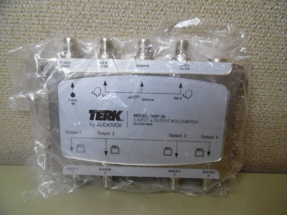 Terk MSP-34 Powered 3x4 Satellite Multiswitch 3 Input 4 Output - Max ...