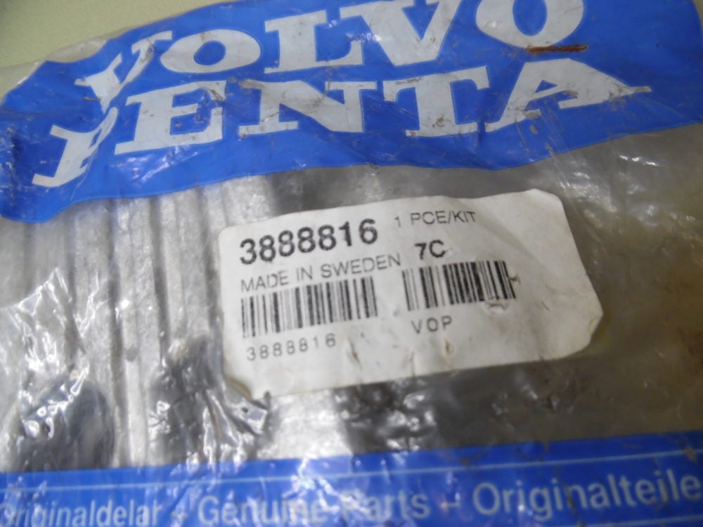 OEM Volvo Penta 3888816 Aluminum Anode Kit - FREE US SHIPPING - Max ...