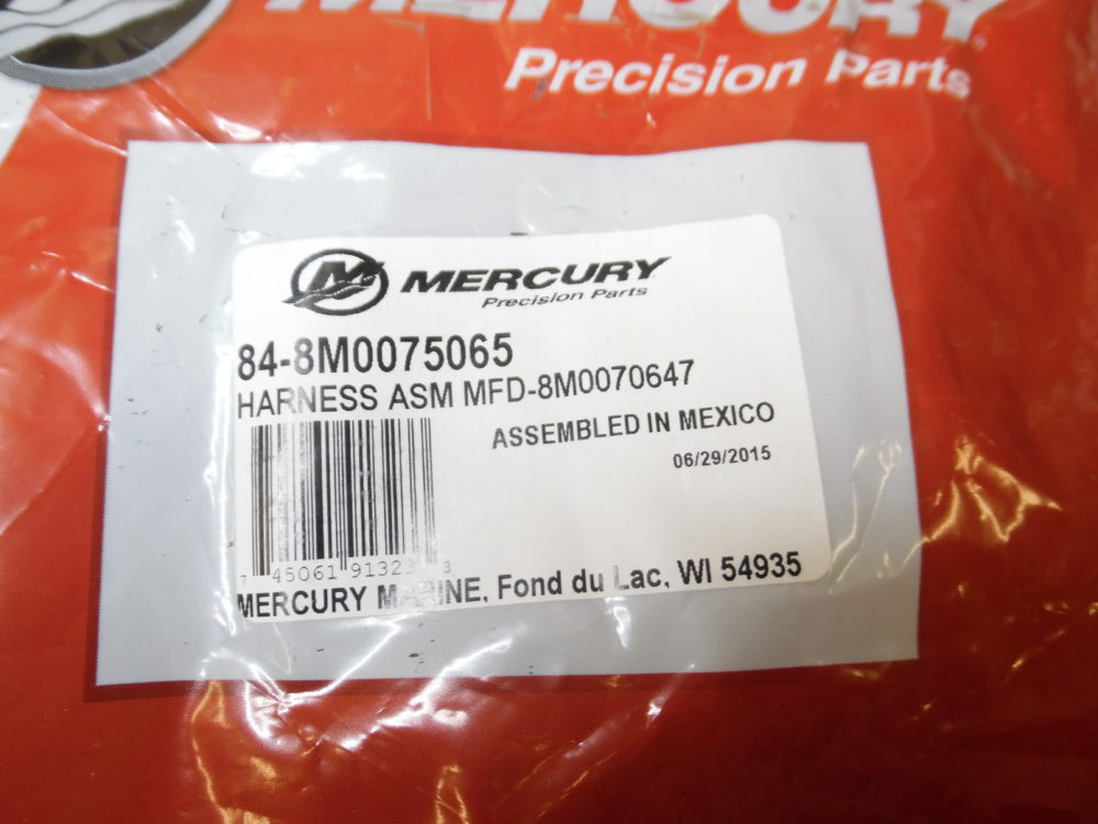 Mercury Mercruiser Quicksilver 84-8M0075065 OEM Harness Asy-Mfd - Max ...