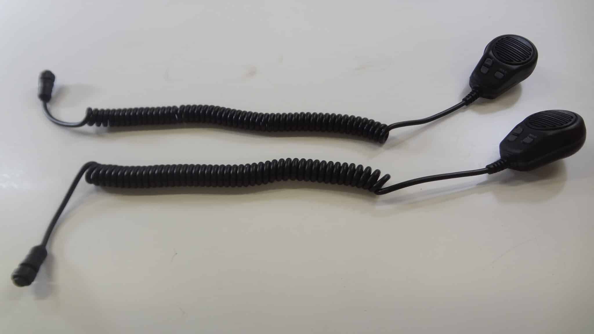 Icom HM-126RB Pair Twin Hand Microphones for Icom IC-M604 Marine VHF ...