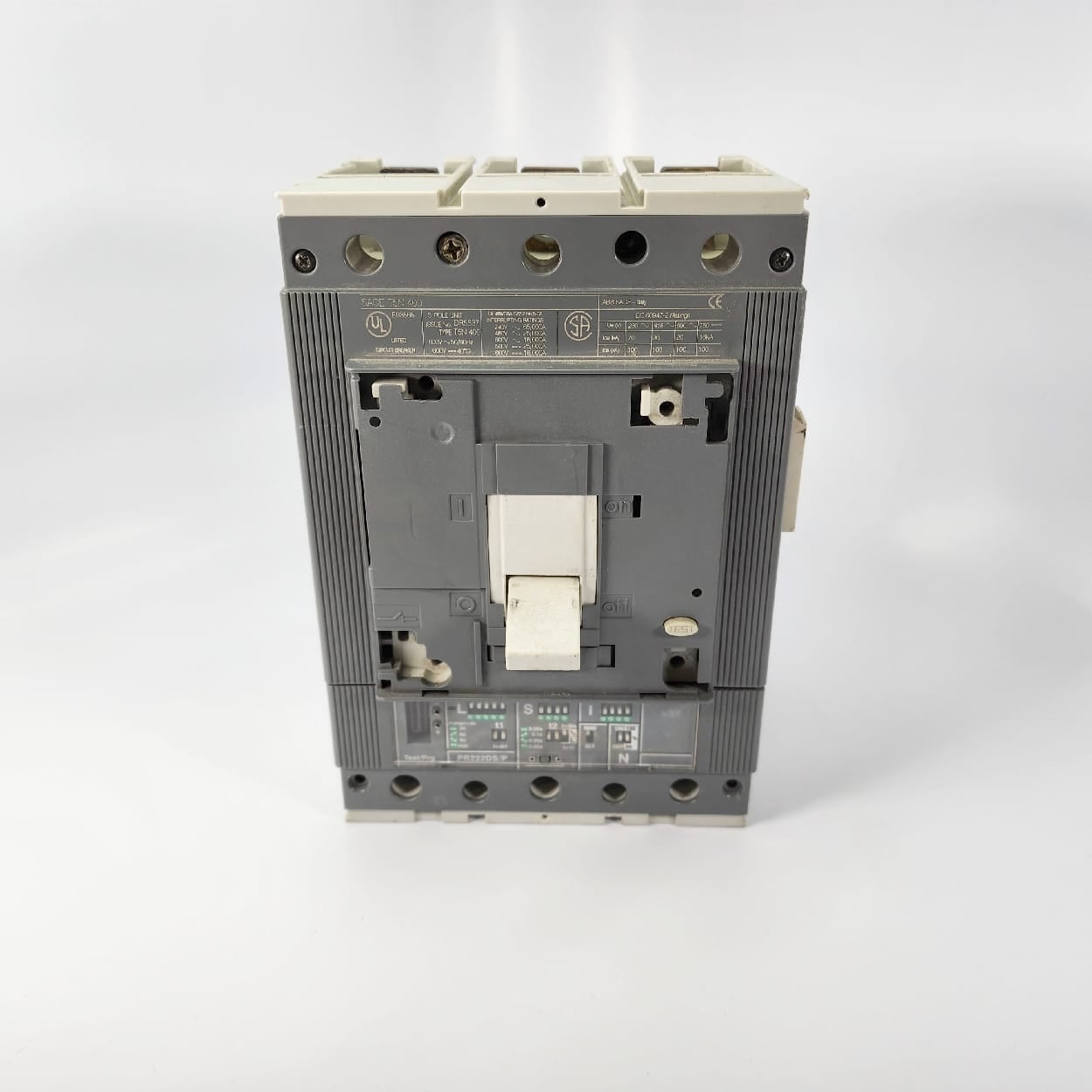 ABB Sace T5N 400 600V Circuit Breaker/Trip Unit PR222DS/P - Used - Free ...