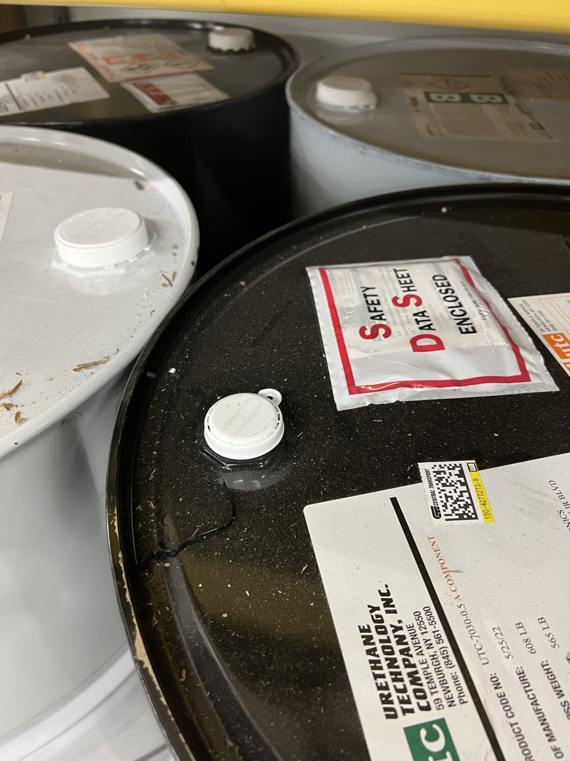 UTC Unopened Polyurethane Foam-in-Place Packing Foam - 55 Gallon Drums ...